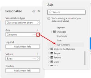 How to use Personalize Visual Option in Power BI Reports - Addend Analytics