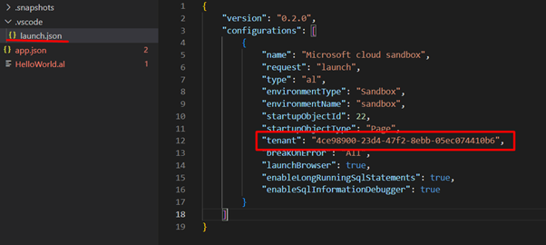 How to create a new project for business central through visual studio ...