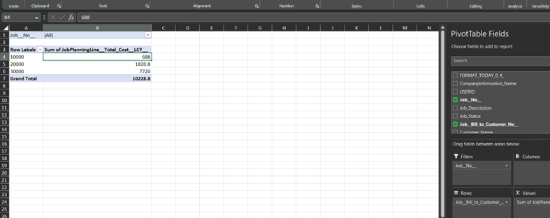 How End Users Can Create Excel Layouts Using An Existing Report Show Any Message Or Blank Card